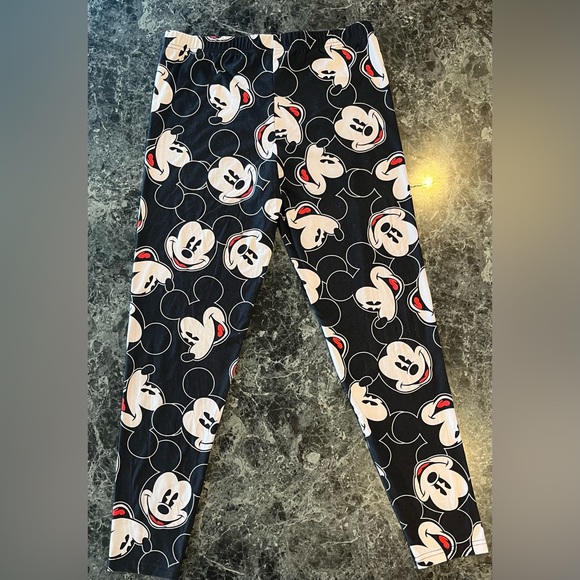 Disney | Bottoms | Disney Mickey Mouse Yoga Stretch Pants Youth Large ...